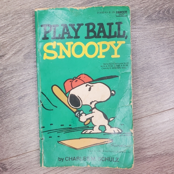 Peanuts | Other | Vintage 974 Play Ball Snoopy Book Peanuts Comic Strip ...